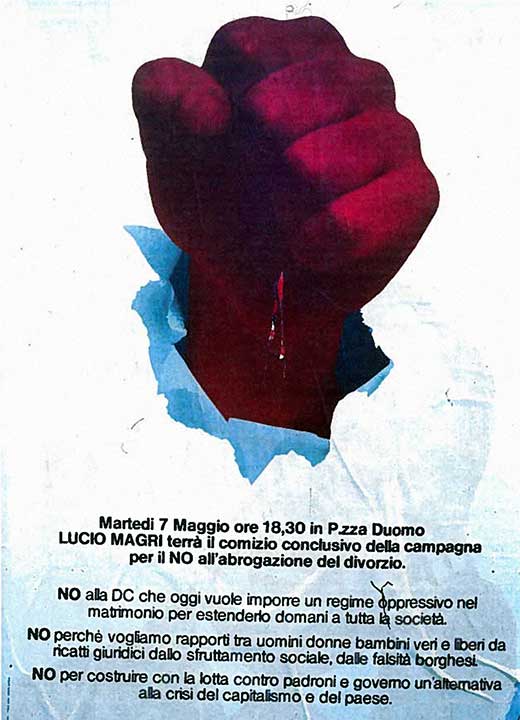 Il referendum sul divorzio.